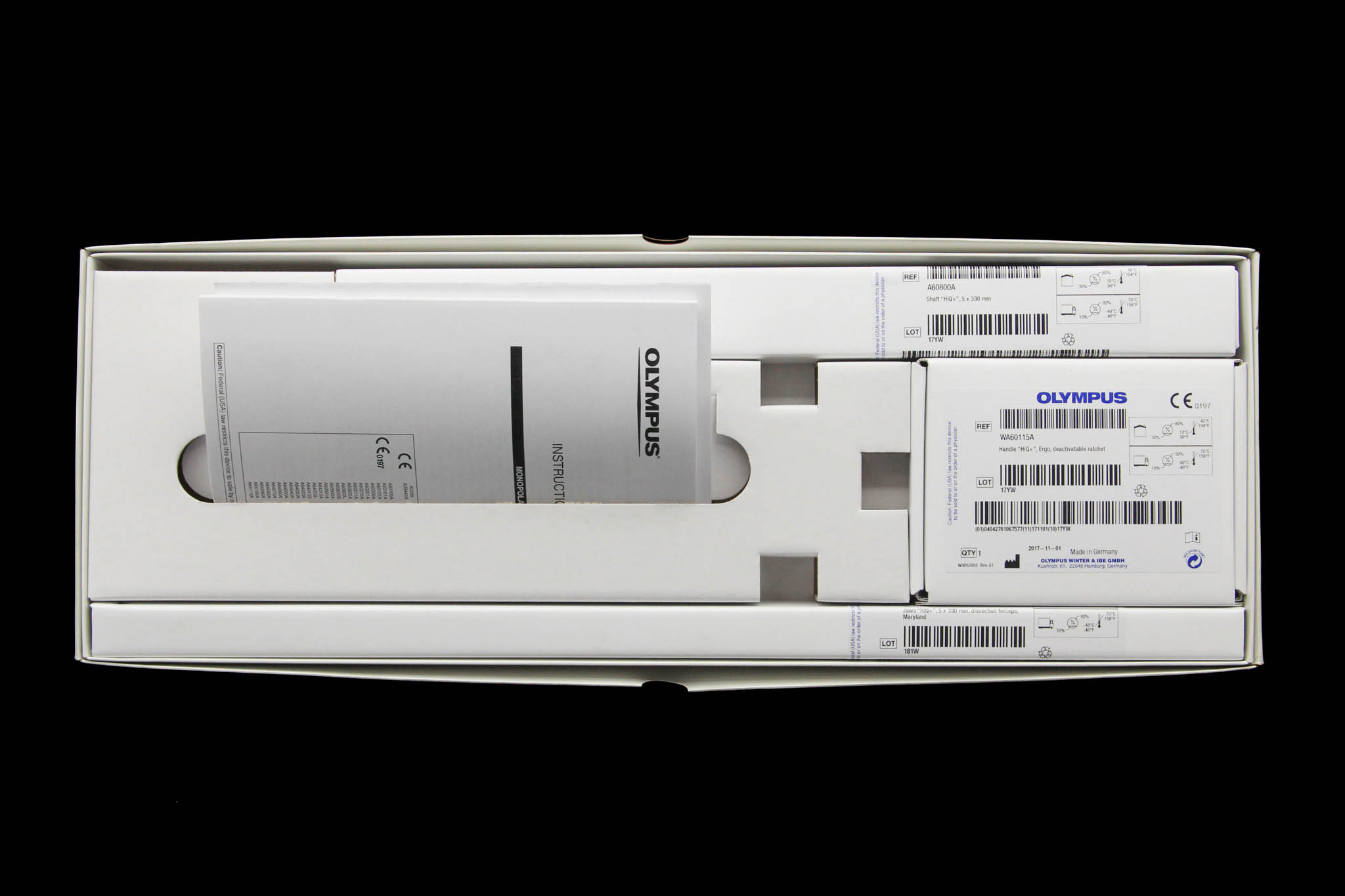HiQ+ Monopolar Hand Instrument Set with Maryland Dissection Forceps ...