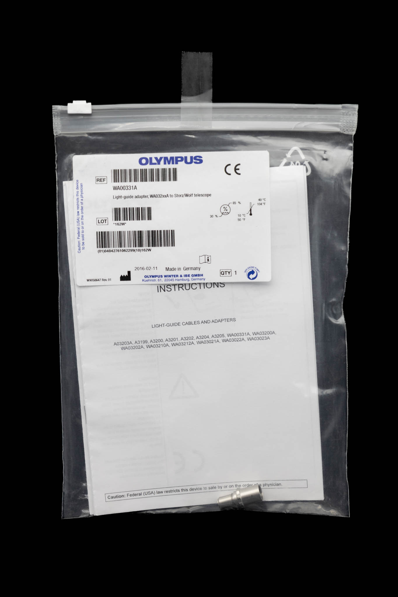 Light Guide Adapter - WA00331A [1/Bag] | ENDOCORP